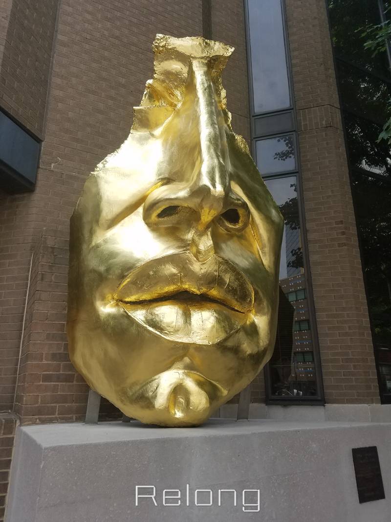 Bronze Abstract Face Sculpture for Sale - Relong Art Sculpture