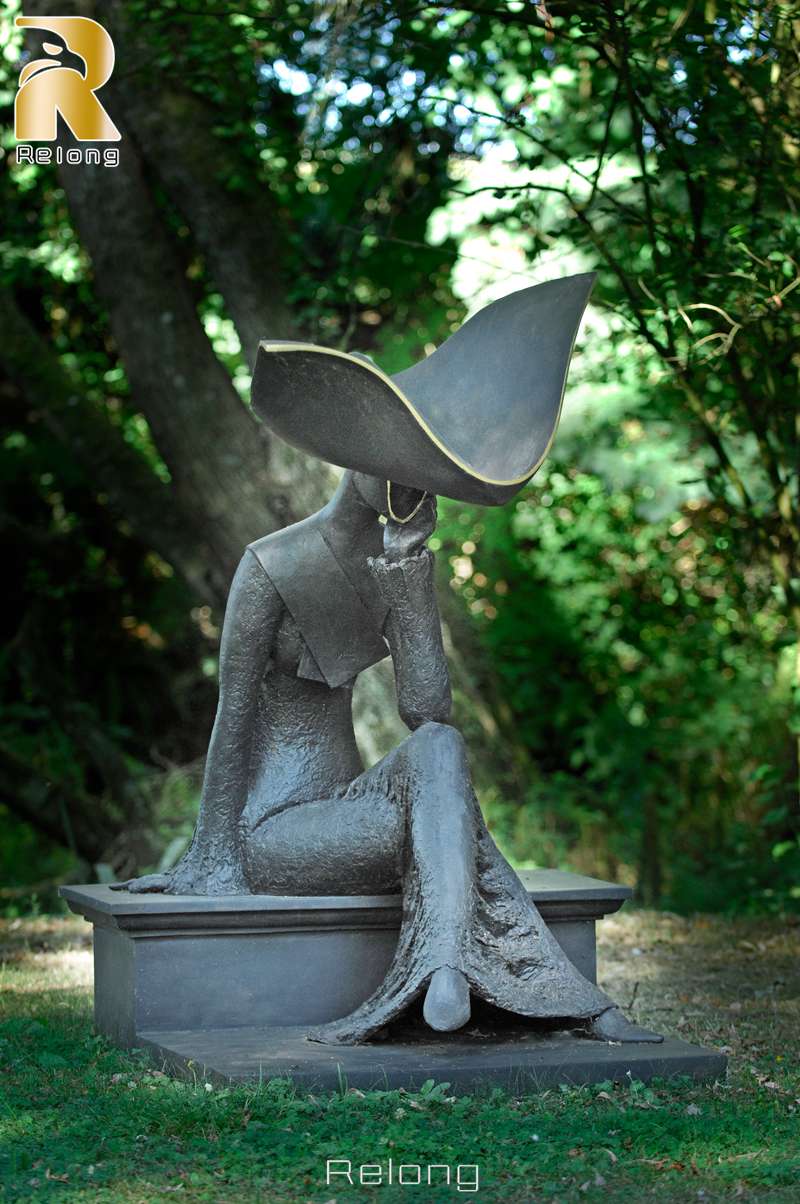 Bronze Philip Jackson’s Silent Contemplation Sculpture - Relong Art Sculpture