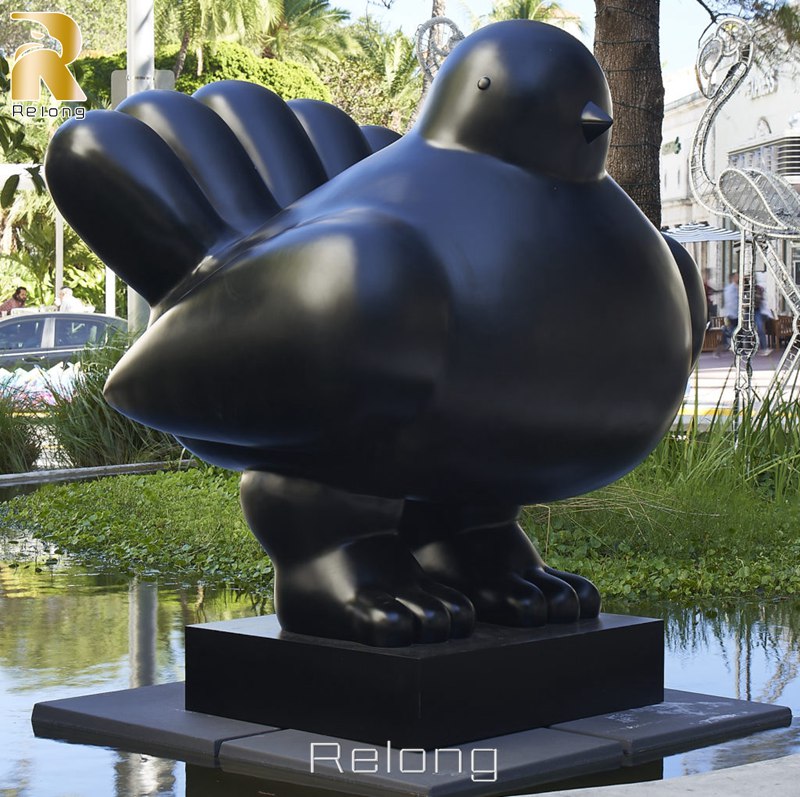 Bronze Fernando Botero Fat Lady Sculpture - Relong Art Sculpture