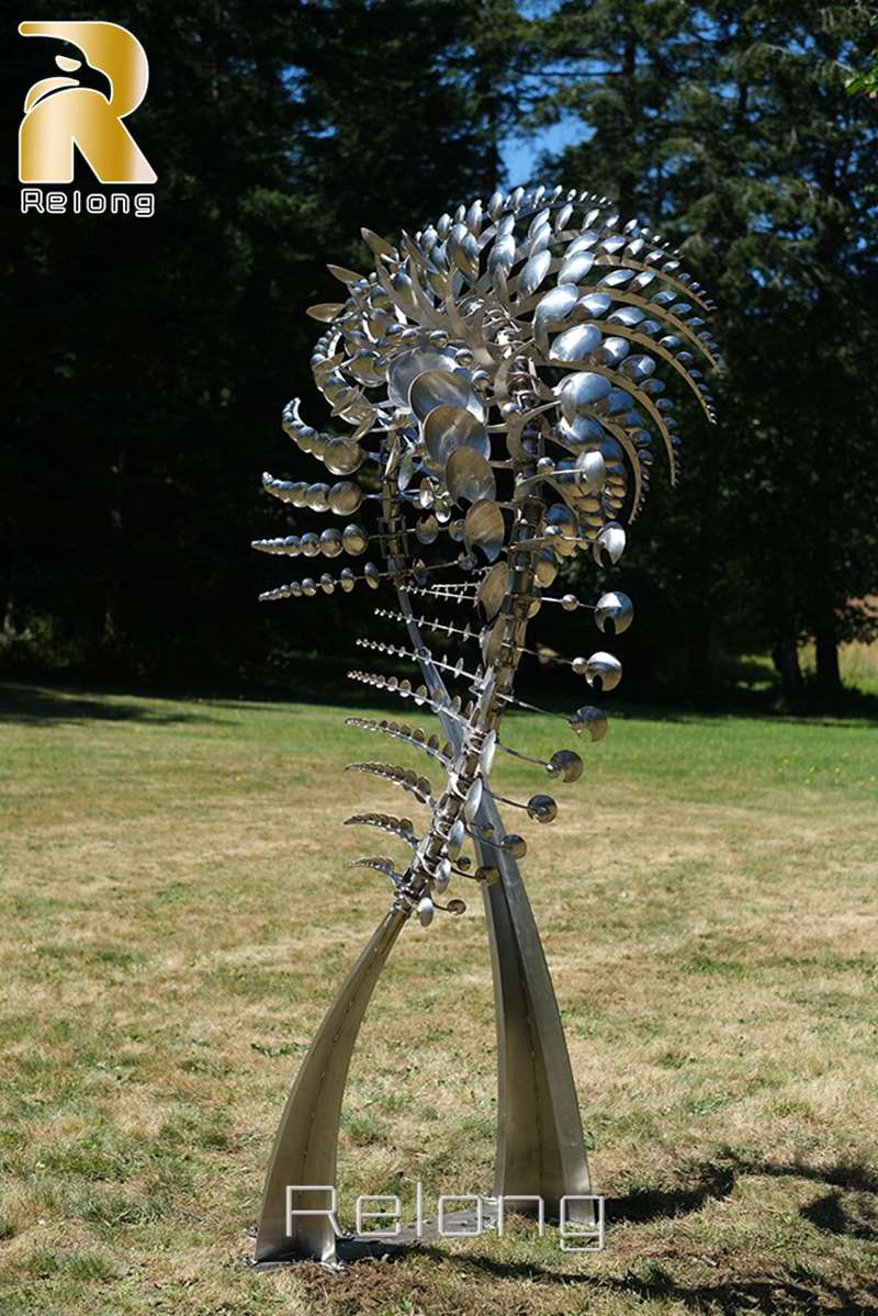 Outdoor Large Metal Kinetic Wind Sculptures for Sale - Relong Art Sculpture