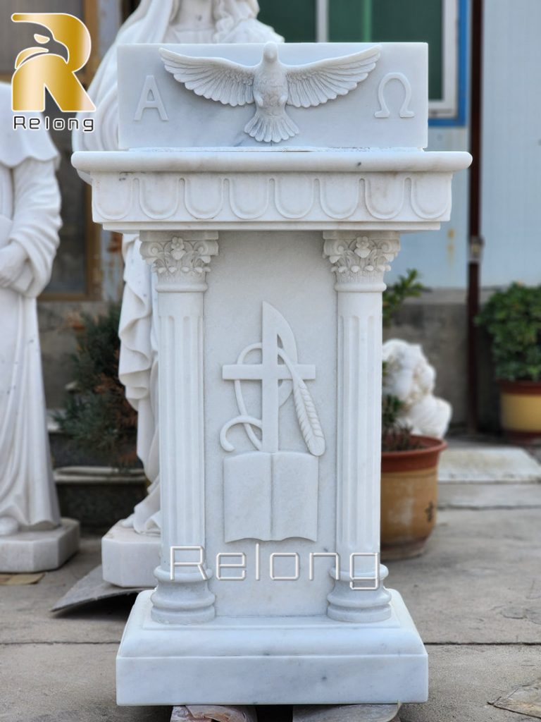 Custom Modern Marble Church Pulpits for Sale - Relong Art Sculpture