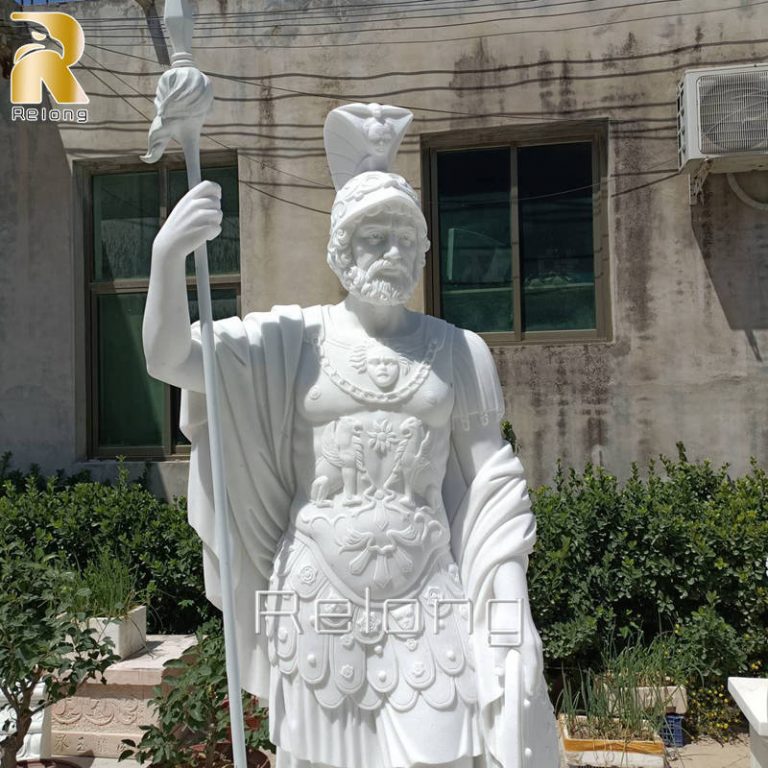 Marble Greek Warrior Statue for Garden - Relong Art Sculpture