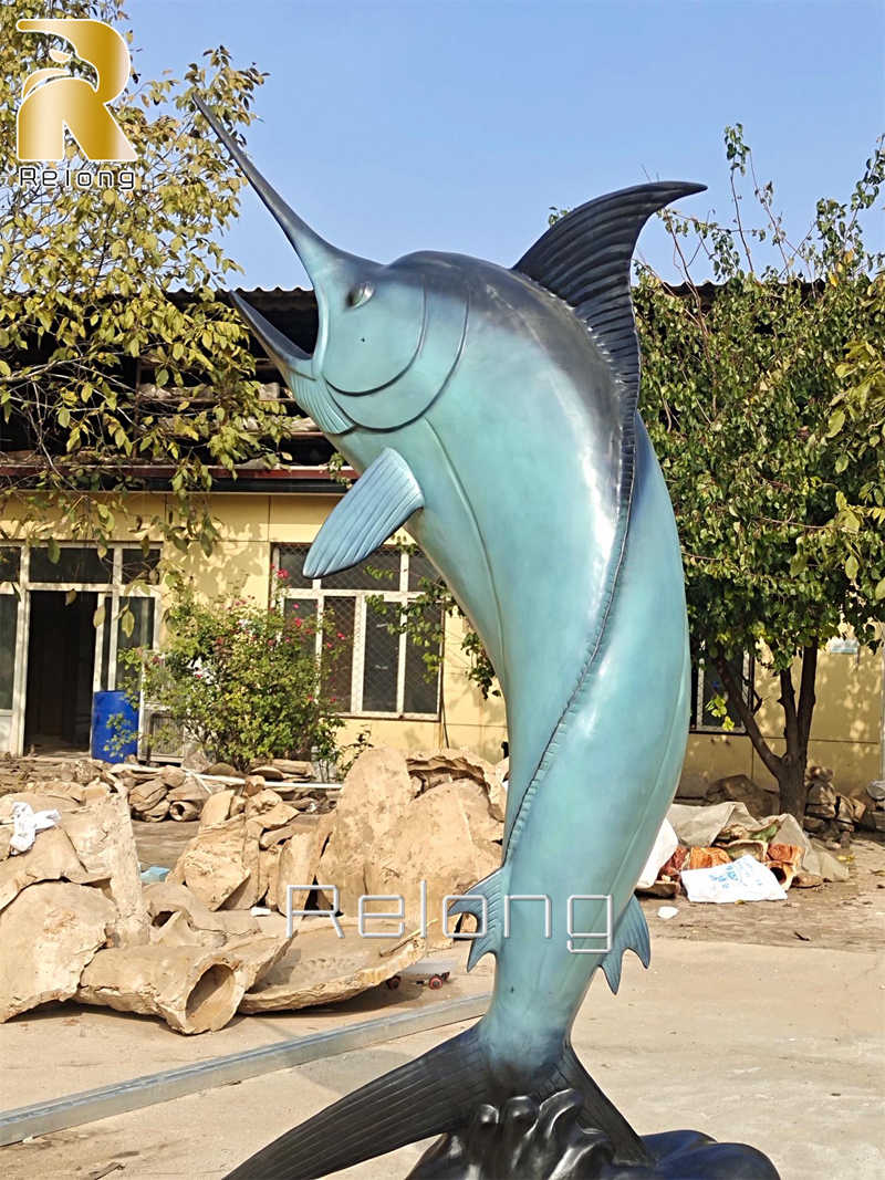 Outdoor Large Bronze Fish Sculpture for Sale - Relong Art Sculpture