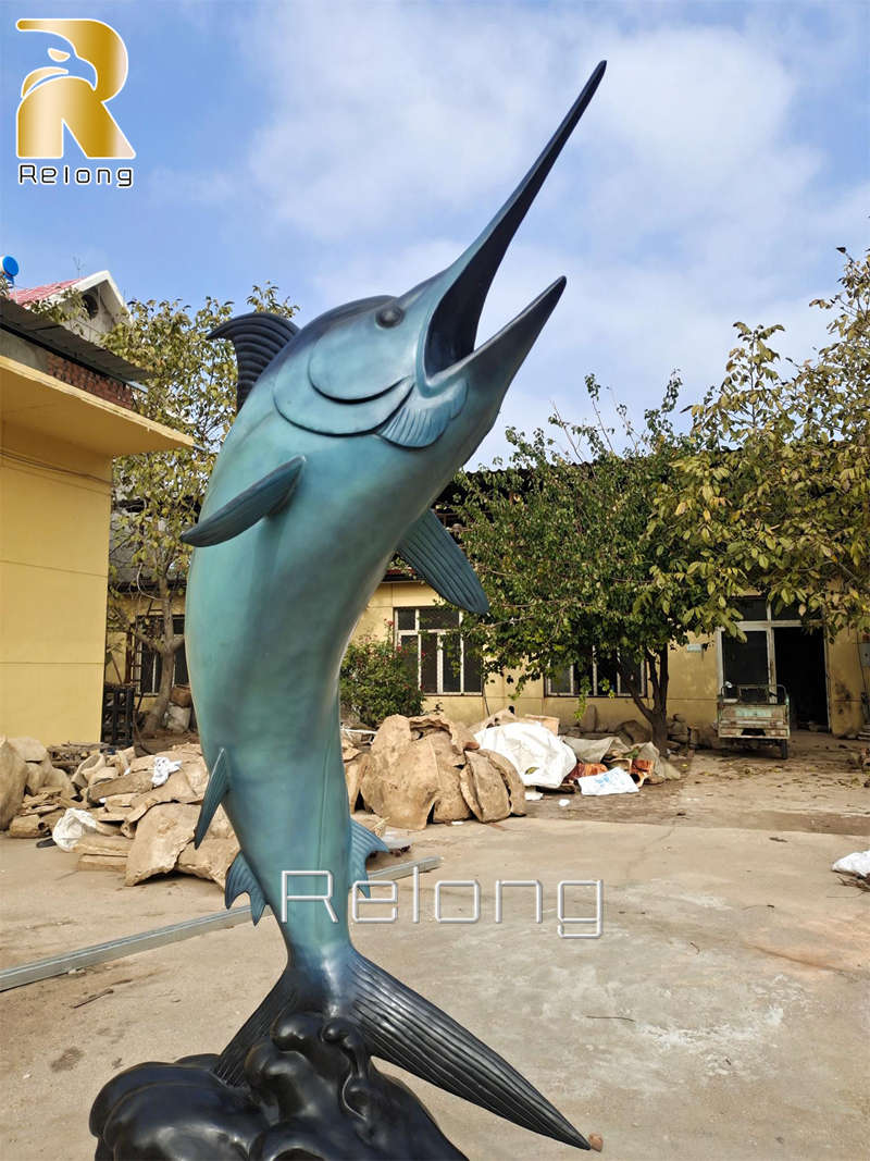 Outdoor Large Bronze Fish Sculpture for Sale - Relong Art Sculpture