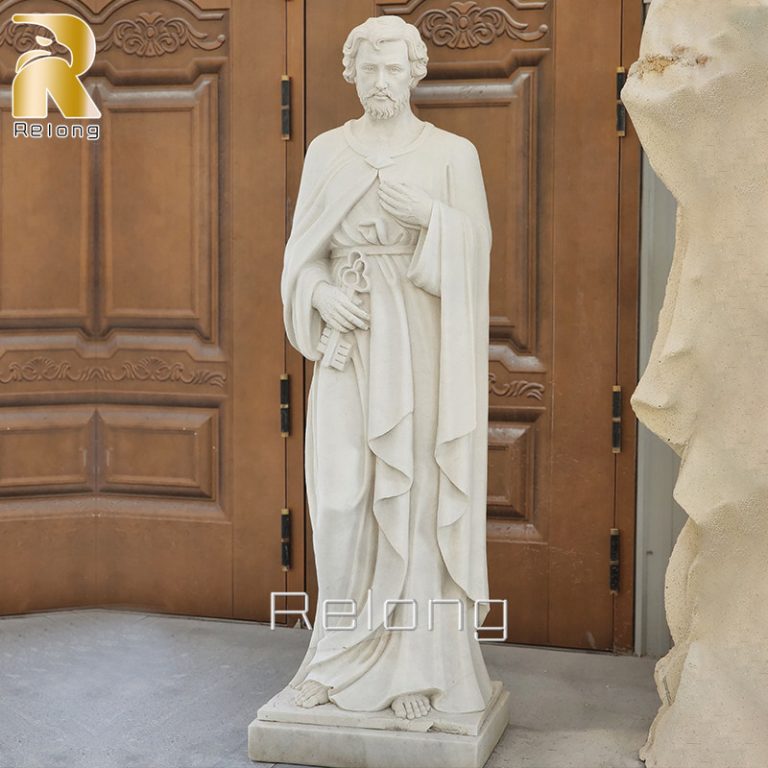 Catholic Marble Statue of Saint Peter for Church Decor - Relong Art ...