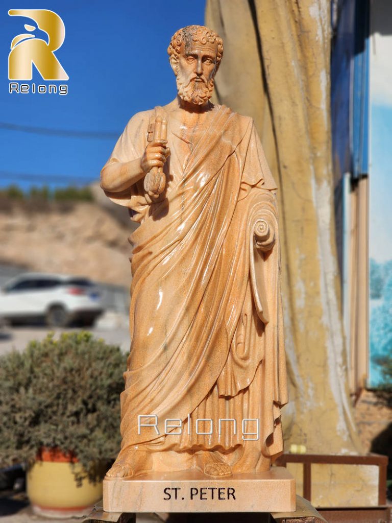 Catholic Marble Statue of Saint Peter for Church Decor - Relong Art ...