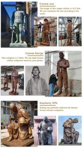 Custom Life Size Bronze Pilot Sculpture - Relong Art Sculpture