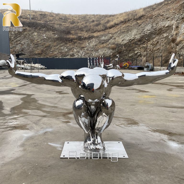 Stainless Steel Diving Man Sculpture for Swimming Pool Decor - Relong ...