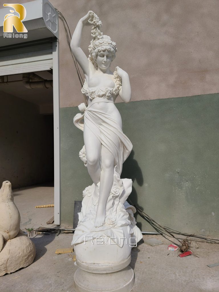 Life Size Marble Goddess Flora Statue for Sale - Relong Art Sculpture